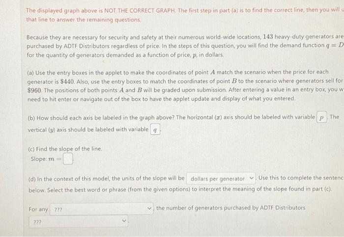 Solved The displayed graph above us NOT THE CORRECT GRAPH. | Chegg.com