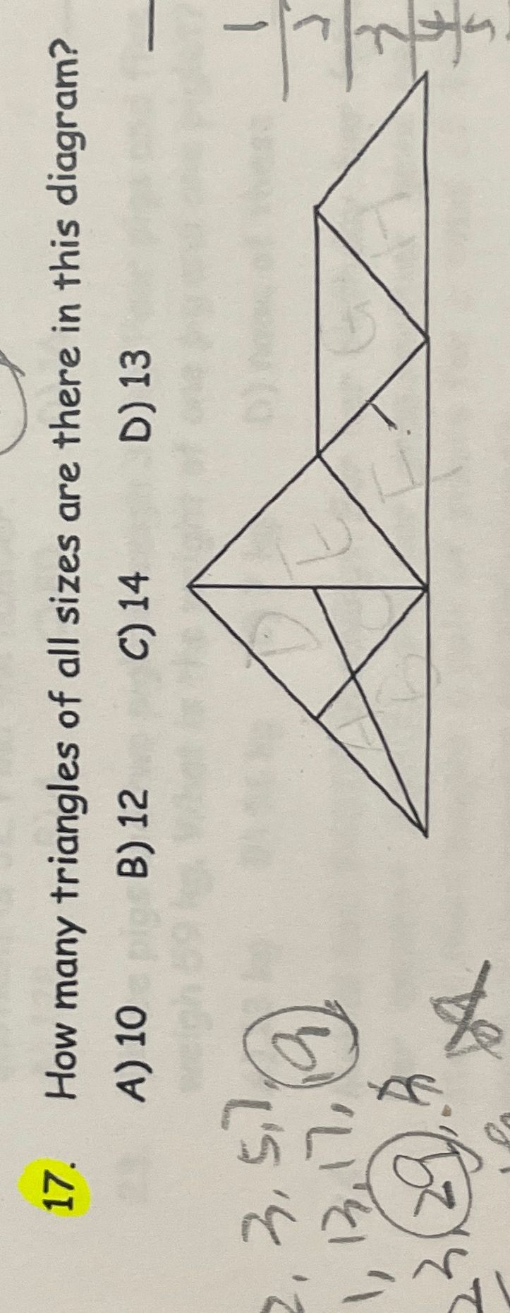 Solved How many triangles of all sizes are there in this | Chegg.com