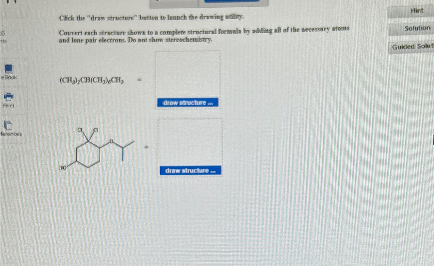 Solved Click the "draw structure" button to launch the | Chegg.com