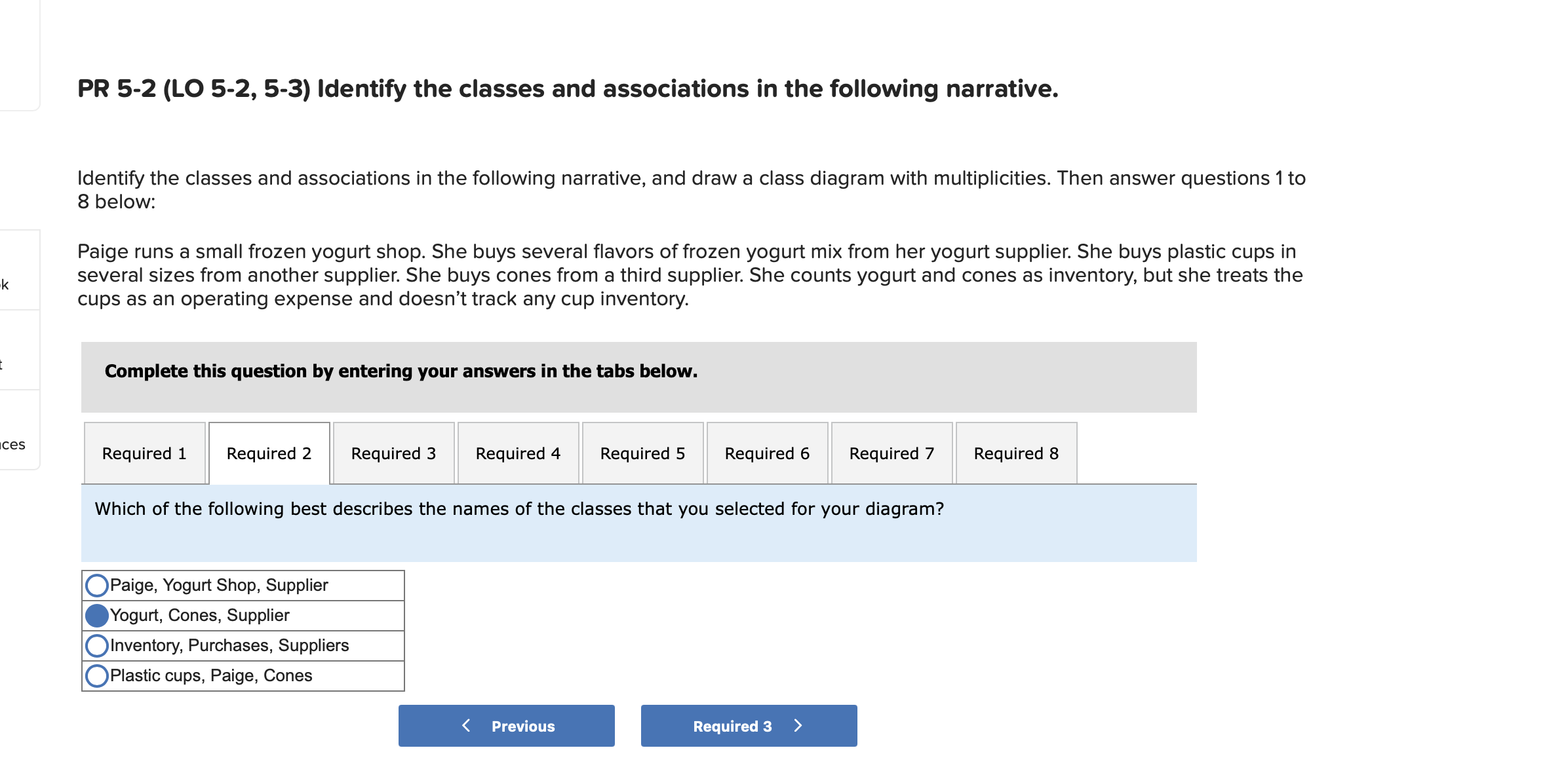 Solved PR 5-2 (LO 5-2, 5-3) ﻿Identify the classes and | Chegg.com