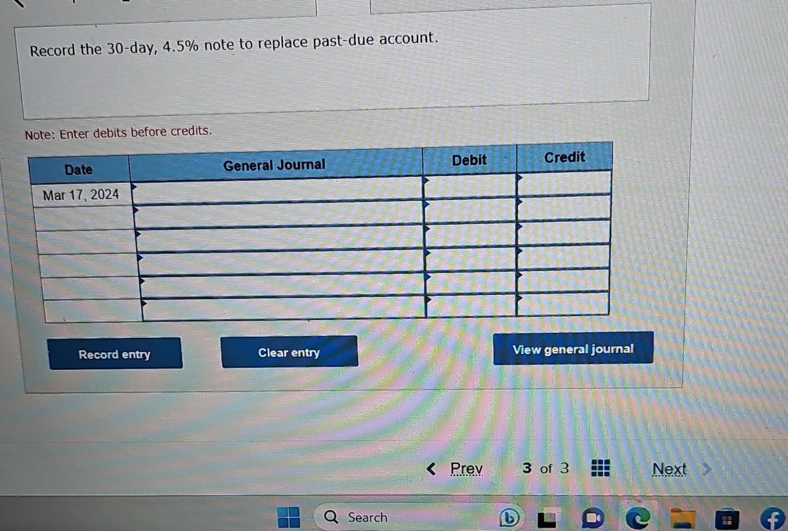 Solved Record the collection of note plus interest. Note: | Chegg.com