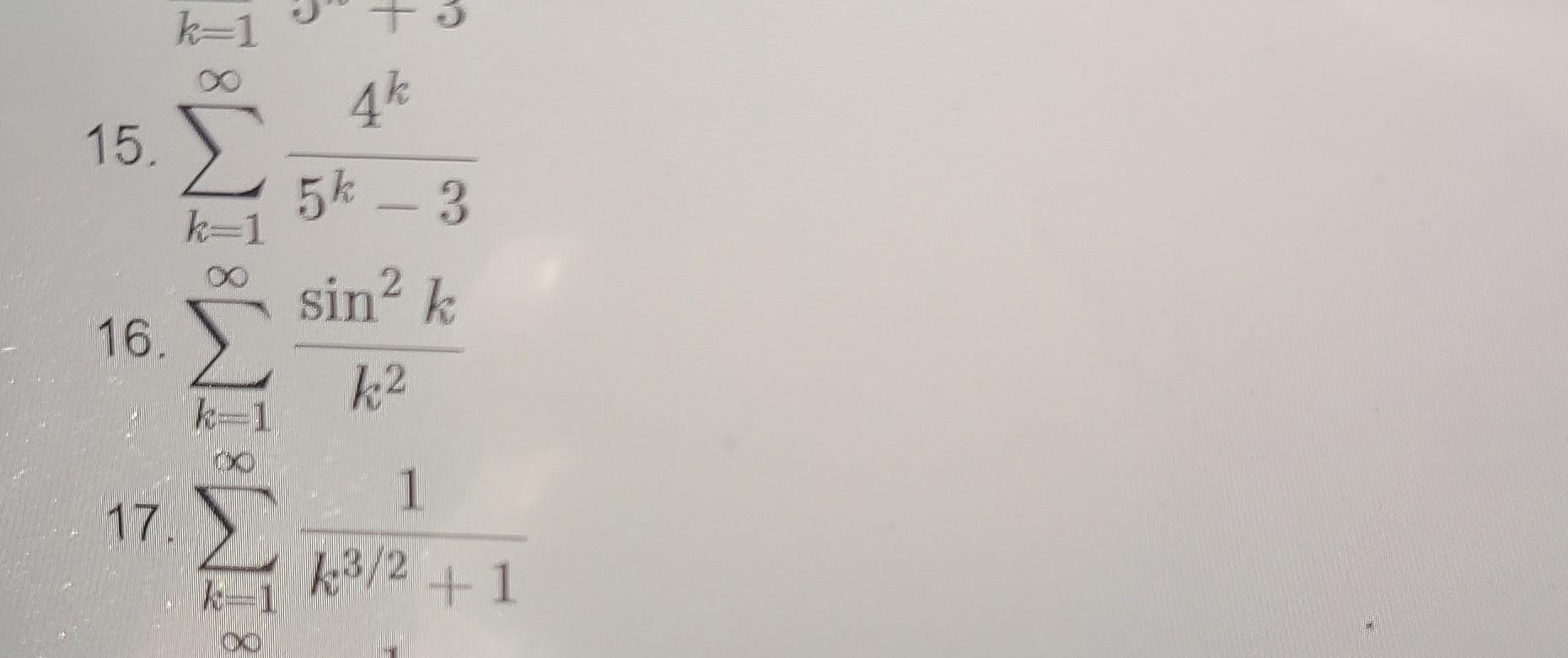 Solved Practice Exercises 9-36. Comparison tests Use the | Chegg.com