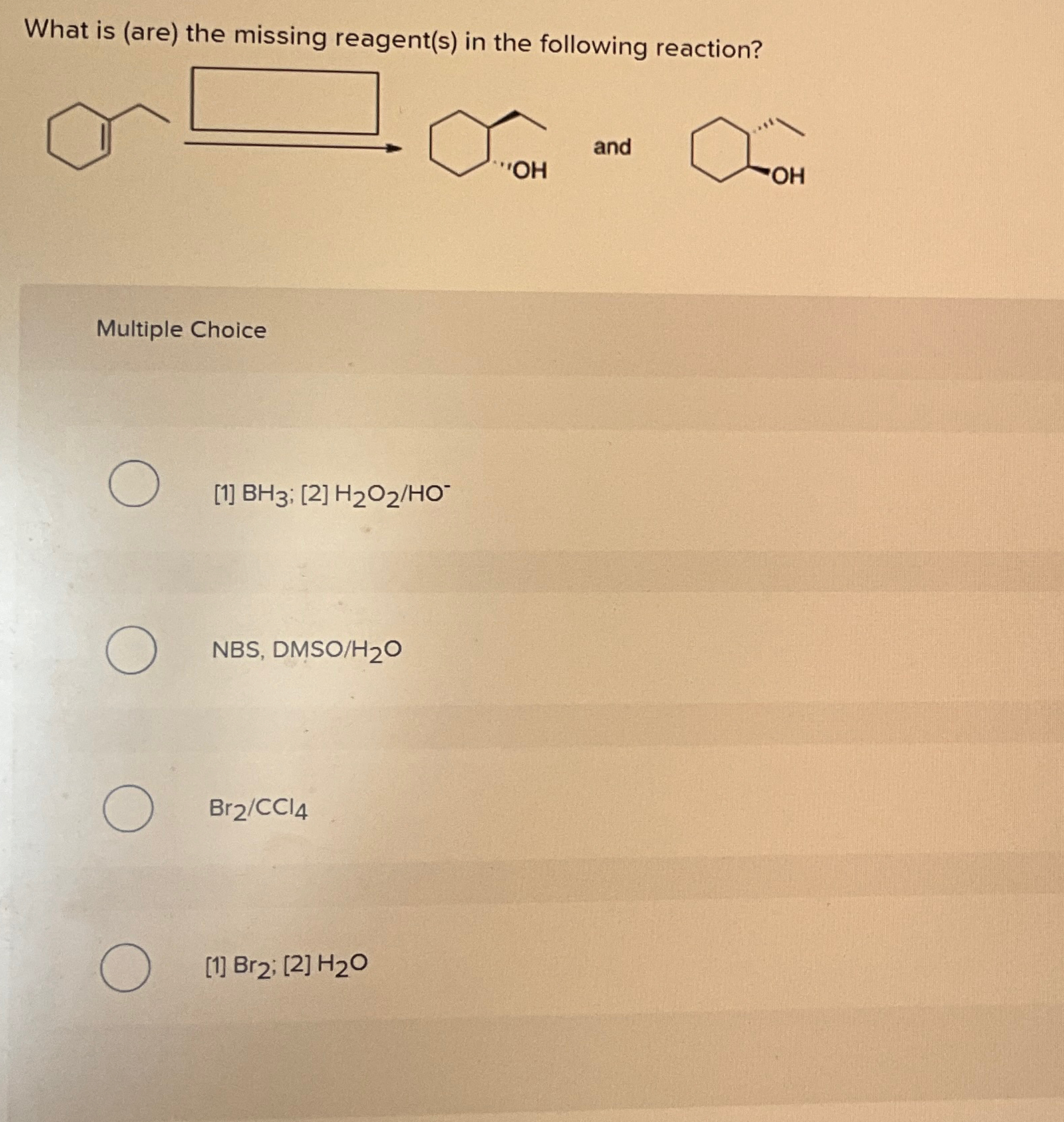 Solved What is (are) ﻿the missing reagent(s) ﻿in the | Chegg.com