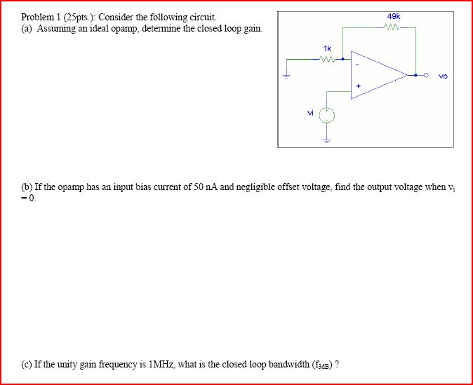 Solved Consider The following circuit. Assuming an ideal | Chegg.com