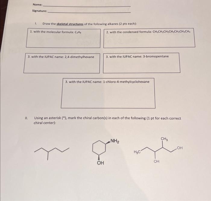Solved 1. with the molecular formula: C3H6 2. with the | Chegg.com