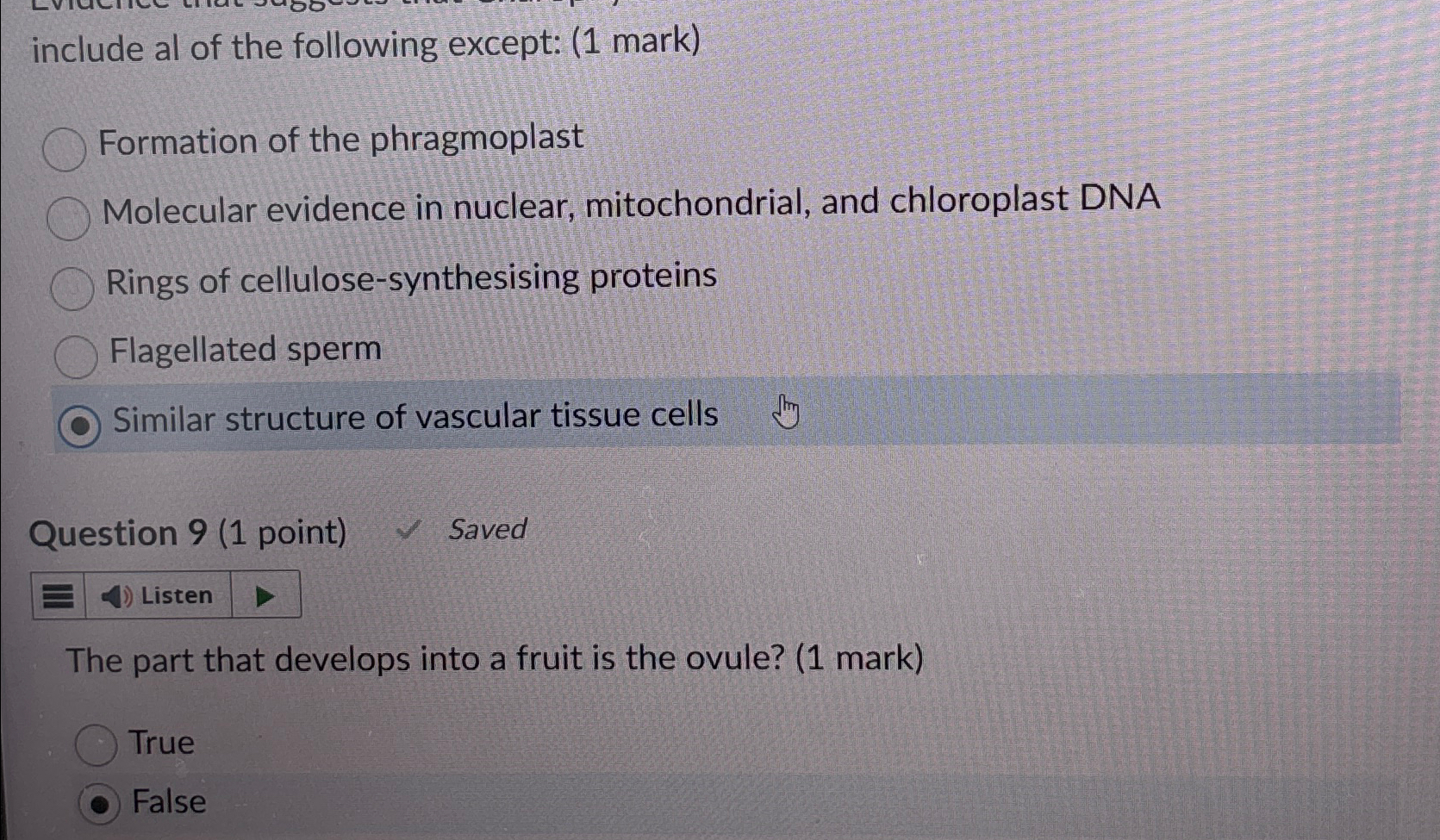 include al of the following except: (1 | Chegg.com