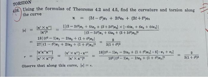 Solved 416. Using the formulas of Theorems 4.2 and 4.5, find | Chegg.com