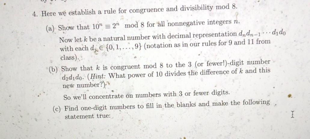 Solved Here we establish a rule for congruence and | Chegg.com