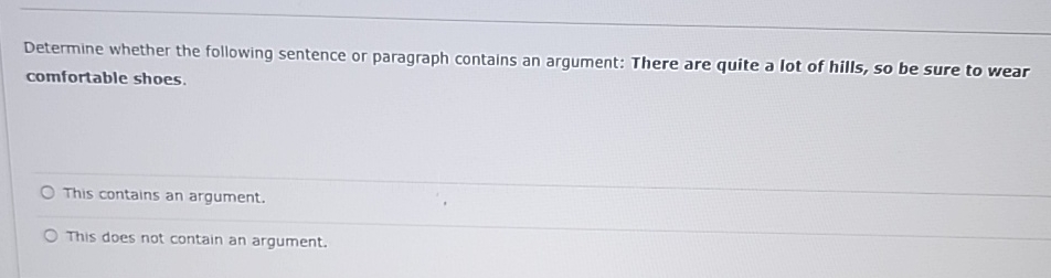 Solved Determine whether the following sentence or paragraph | Chegg.com