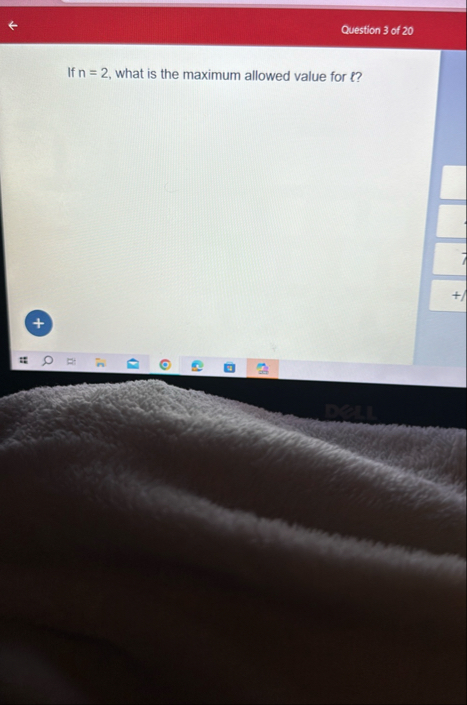 Solved Question 3 ﻿of 20If n=2, ﻿what is the maximum allowed | Chegg.com
