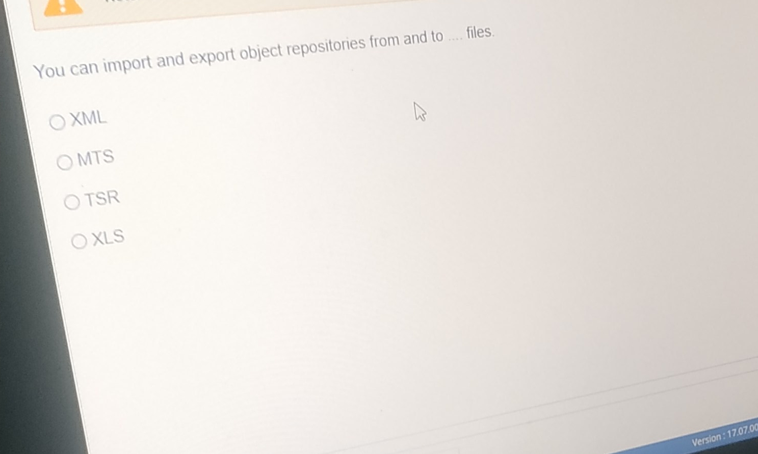 Solved You can import and export object repositories from | Chegg.com
