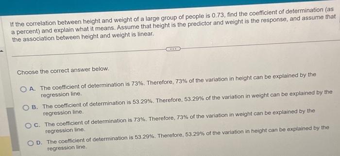 Solved When looking at a scatterplot of two quantitative | Chegg.com