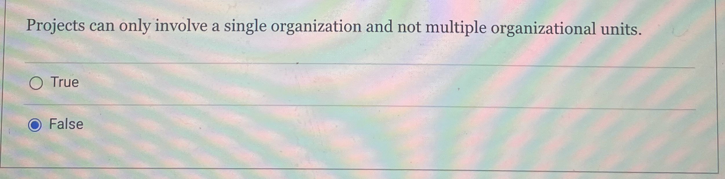 Solved Projects can only involve a single organization and | Chegg.com