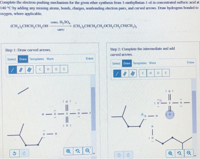 Solved Complete the electron-pushing mechanism for the given | Chegg.com