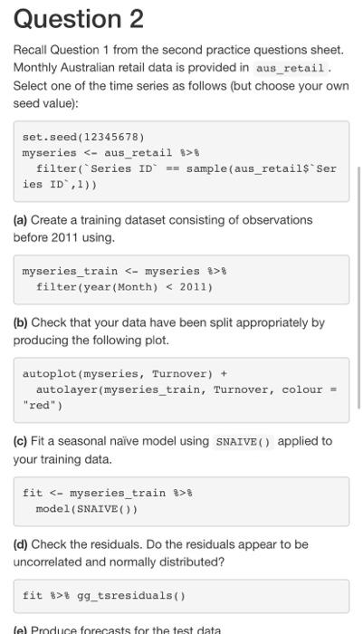 Solved Question 2 Recall Question 1 from the second practice | Chegg.com