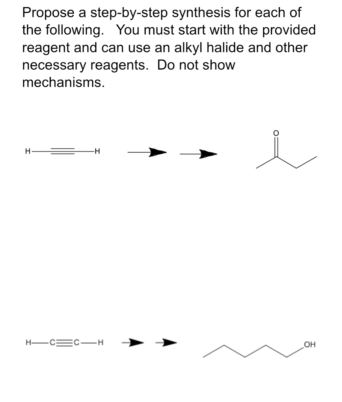 Solved Propose a step-by-step synthesis for each of the | Chegg.com