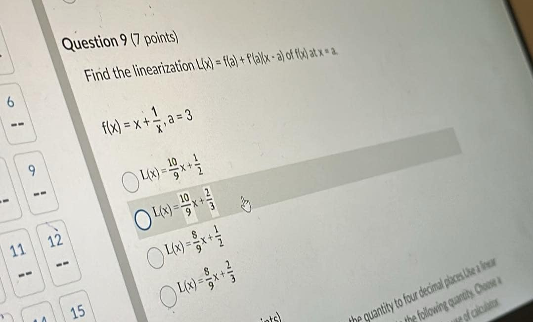 Solved Question 9 (7 points)Find the linearization | Chegg.com Solved Question 9 (7 points)Find the linearization | Chegg.com