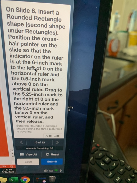 On Slide 6, insert a Rounded Rectangle shape (second | Chegg.com