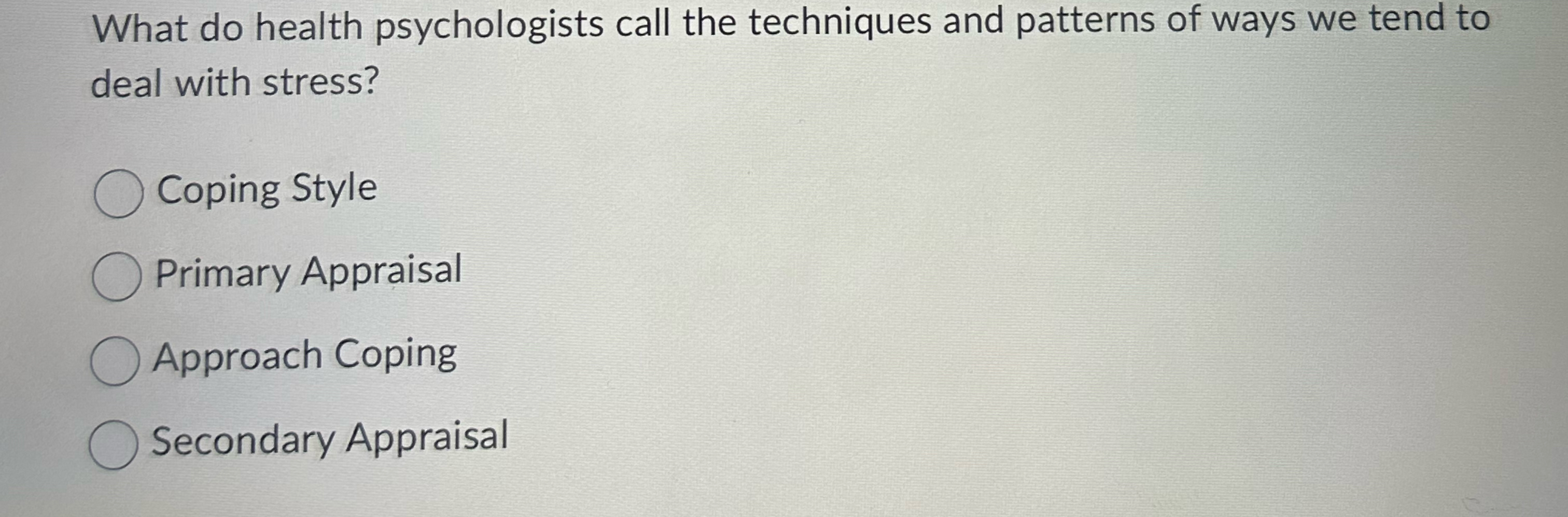 Solved What do health psychologists call the techniques and | Chegg.com