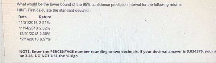 Solved What would be the upper bound of the 95% confidence | Chegg.com