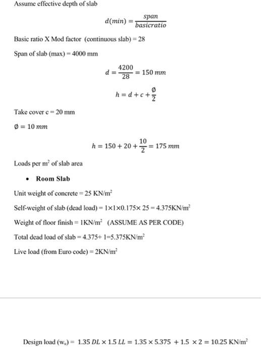 Solved 11.938 9.2304 2200 Assume effective depth of slab | Chegg.com