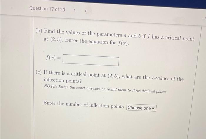 Solved a) Find all the x-values of the critical points and | Chegg.com