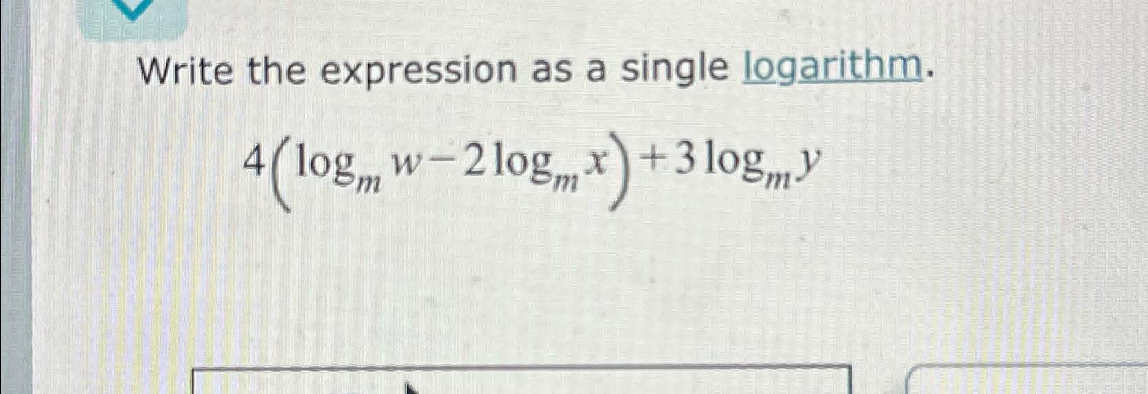Solved Write the expression as a single | Chegg.com