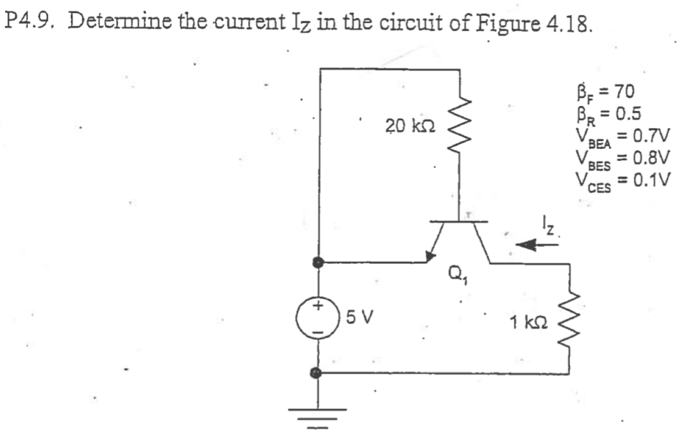 Solved Determine the current Iz ﻿in the circuit of Figure | Chegg.com