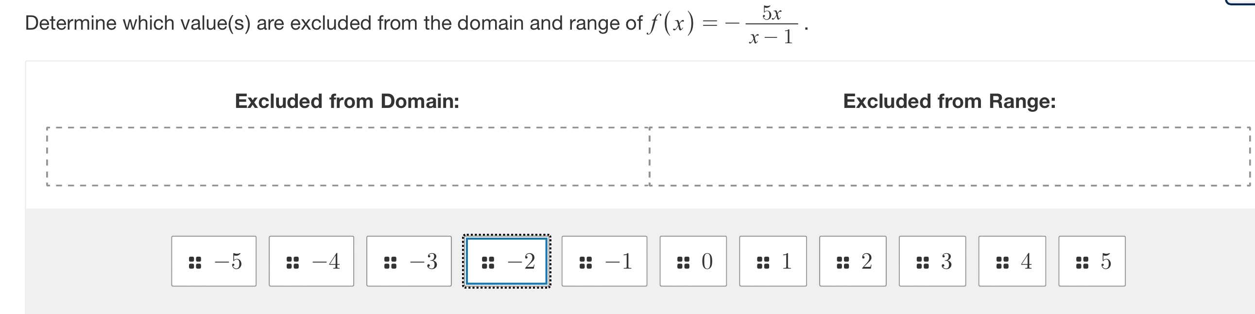 Solved Determine which value(s) ﻿are excluded from the | Chegg.com