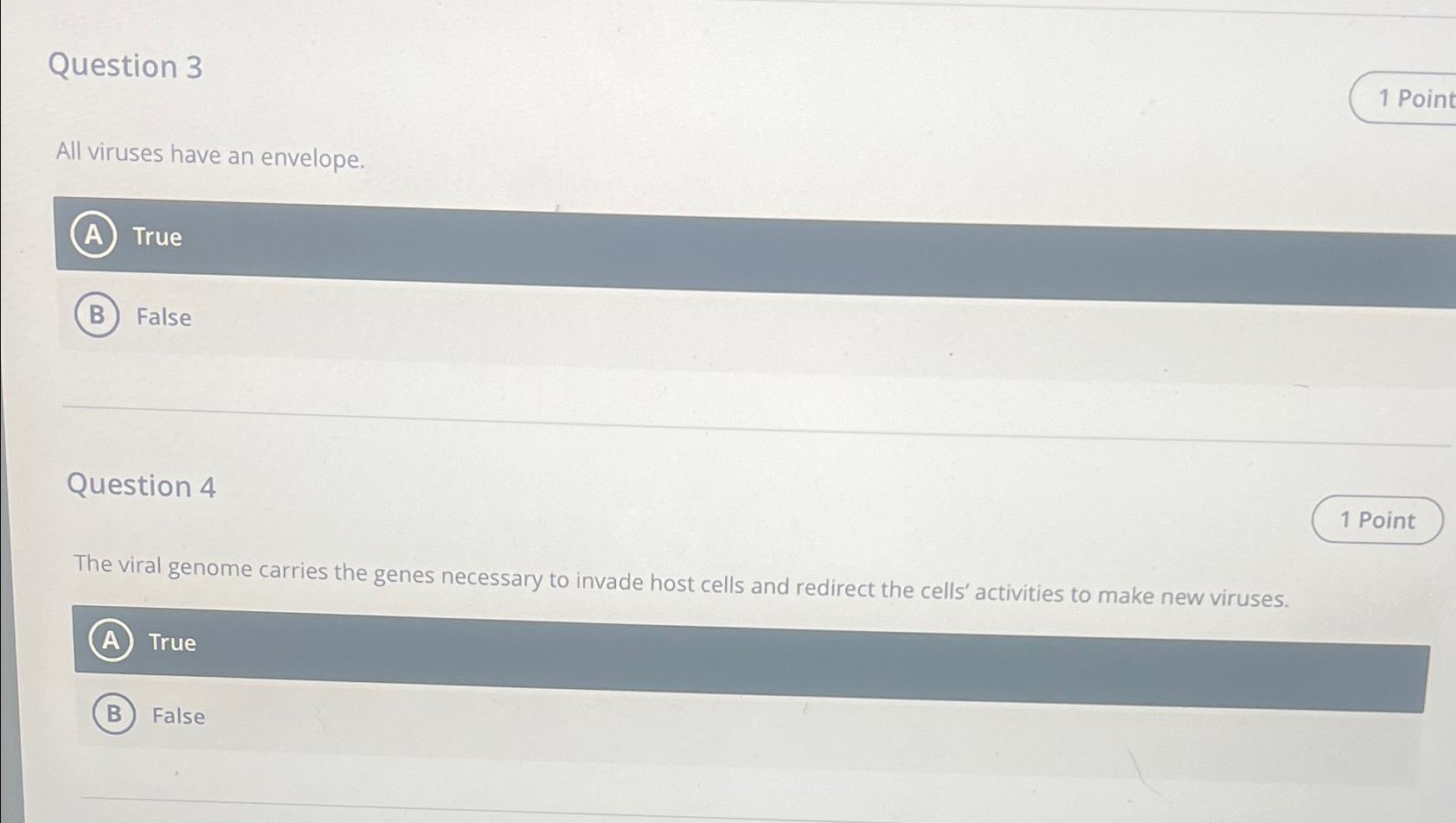 Solved Question 31 ﻿PointAll viruses have an | Chegg.com