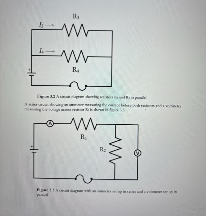 A Series Circuit Showing An Ammeter Measuring The
