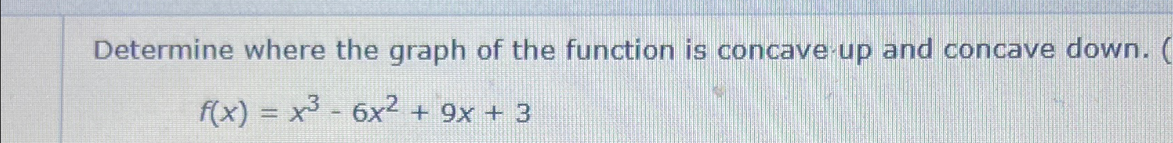 Solved Determine where the graph of the function is concave | Chegg.com