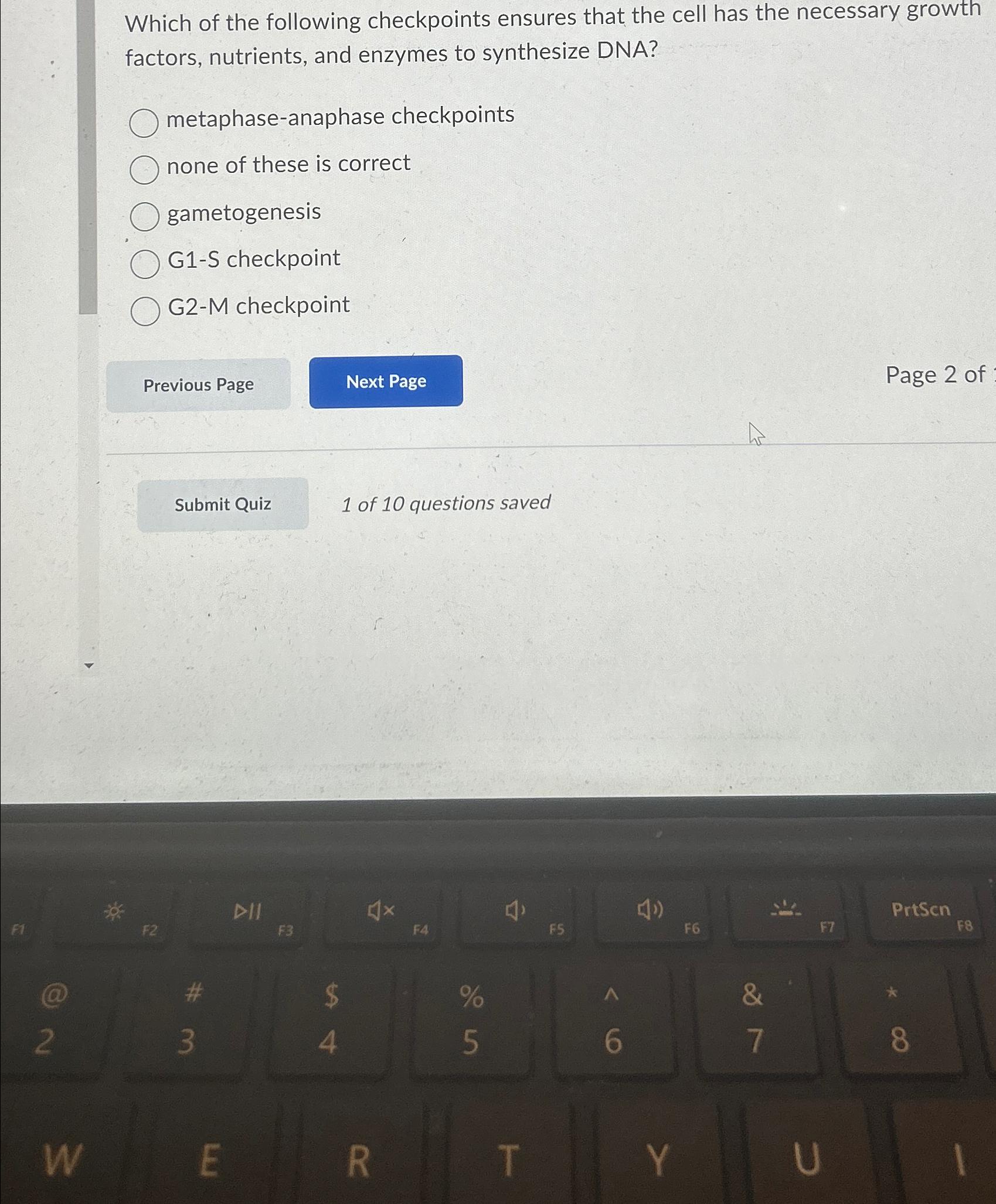 Solved Which of the following checkpoints ensures that the | Chegg.com
