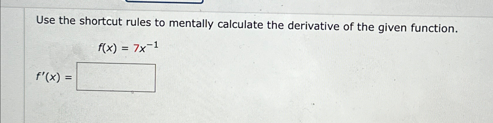 Solved Use the shortcut rules to mentally calculate the | Chegg.com