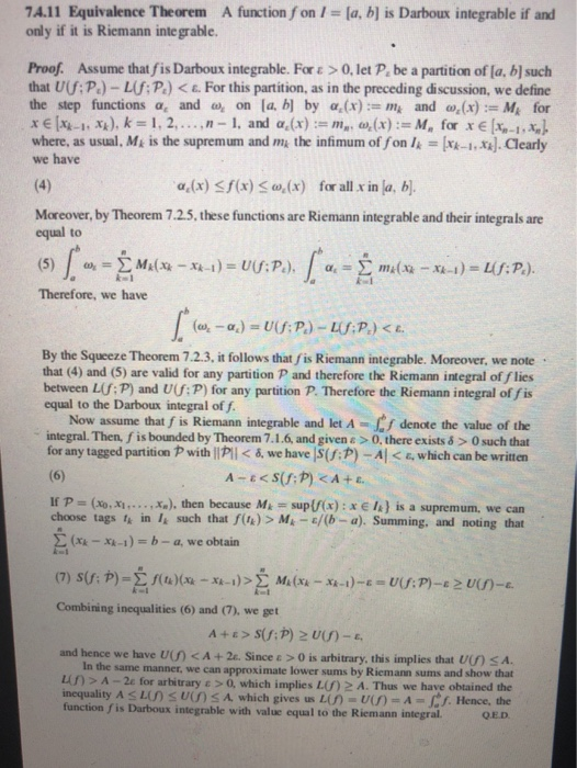 Solved la, b) is Darboux integrable if and 7A.11 Equivalence | Chegg.com