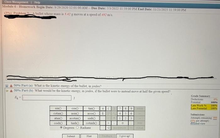 Solved Class Management | Help Module 6-Homework Begin Date: | Chegg.com