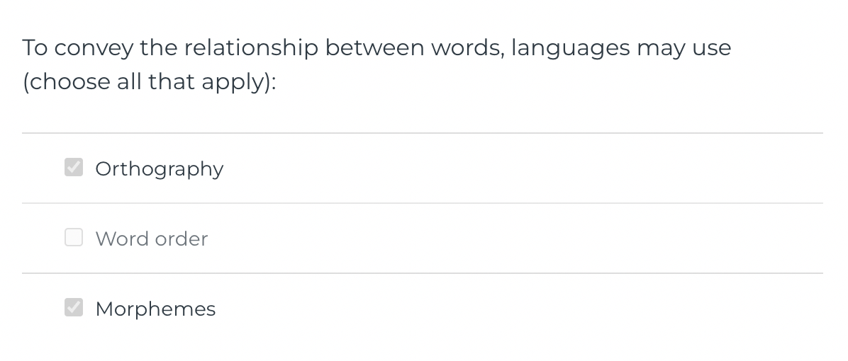 Solved To convey the relationship between words, languages | Chegg.com