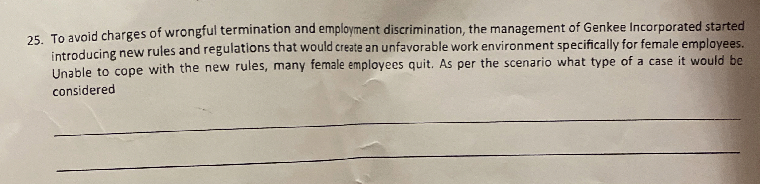 Solved To avoid charges of wrongful termination and | Chegg.com