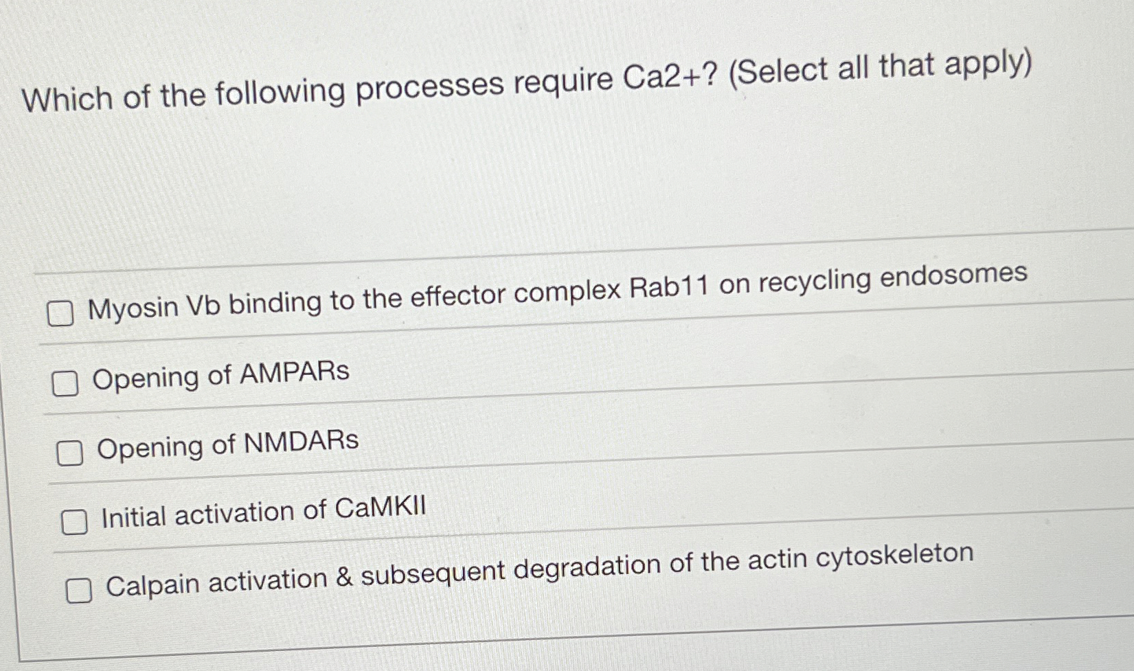 Solved Which of the following processes require | Chegg.com