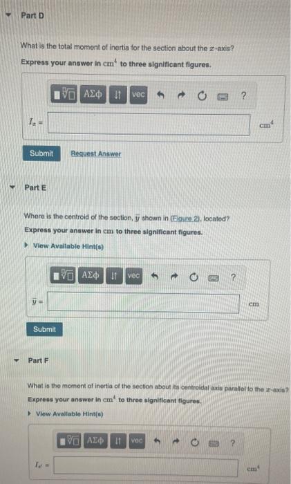 Solved Learning Goal: To calculate the moment of inertia for | Chegg.com