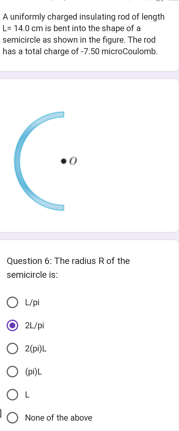 Solved A uniformly charged insulating rod of length L=14.0 | Chegg.com