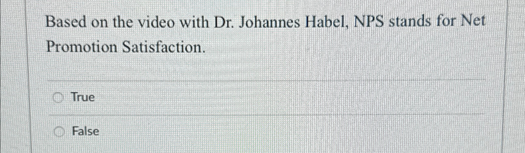 Solved Based on the video with Dr. ﻿Johannes Habel, NPS | Chegg.com