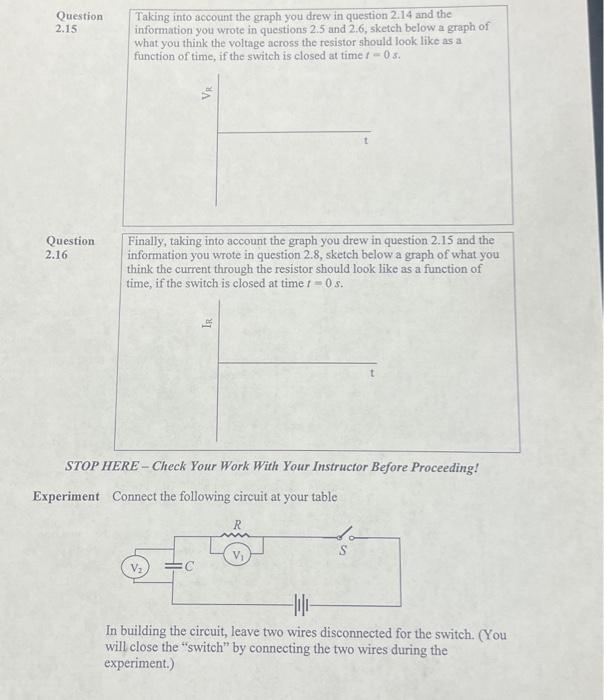 STOP HERE - Check Your Work With Your Instructor | Chegg.com