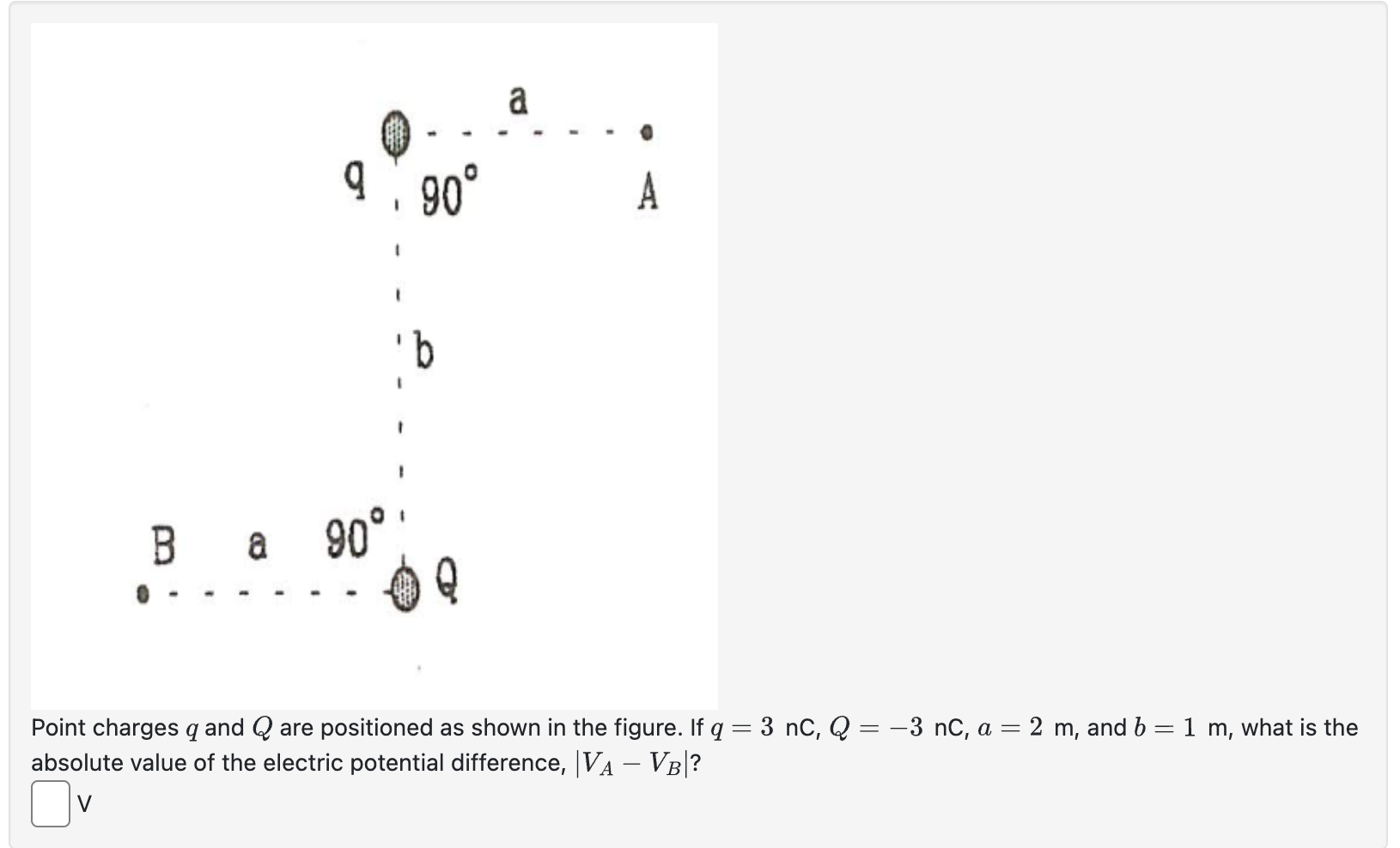 Solved Point charges q ﻿and Q ﻿are positioned as shown in | Chegg.com