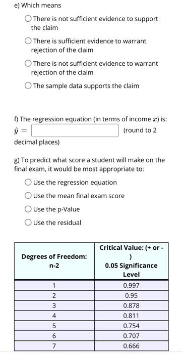 Solved The midterm and final exam scores for a sample of 18 | Chegg.com