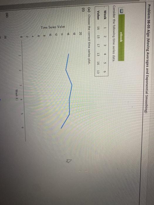 Solved Problem 08-05 Algo (Moving Averages and Exponential | Chegg.com