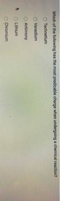 Solved which of the following has the most predictable | Chegg.com