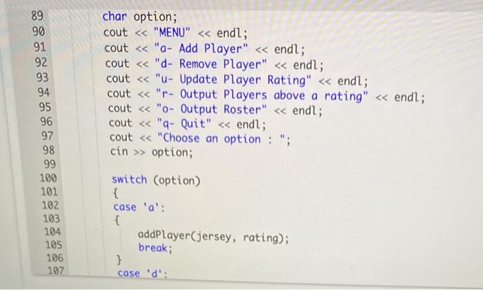 Solved how do i get my code to look like the expected | Chegg.com
