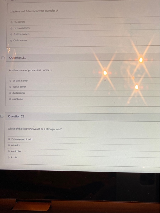 Solved 1-butene and 2-butene are the examples of O FG somen | Chegg.com