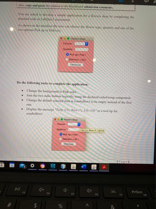 Solved Event handling: . When the user clicks on Checkout | Chegg.com